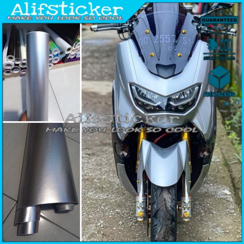 MERAH Silver Candy Metallic Candy Stickers Metallic Motorcycle Stickers ...