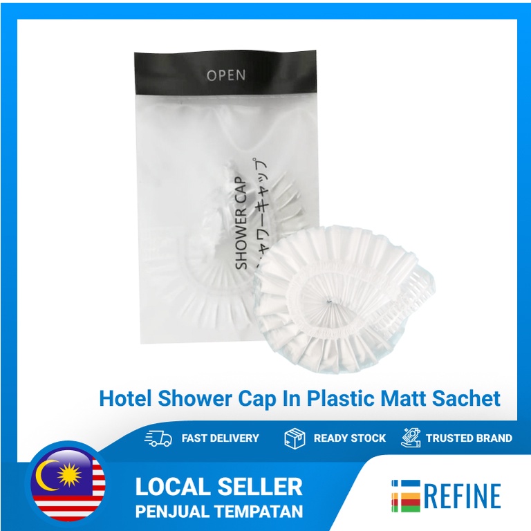 Hotel Shower Cap in plastic matt sachet (100's) | Shopee Malaysia
