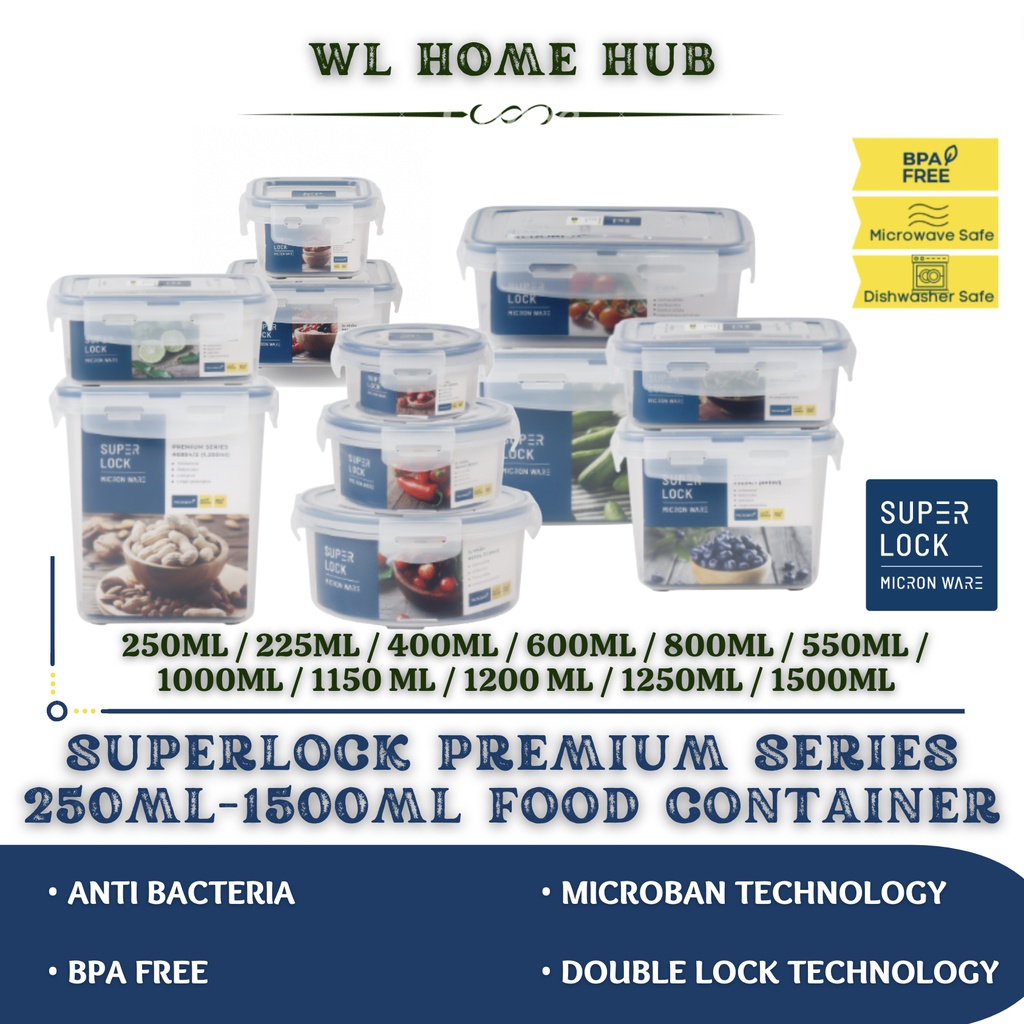 SUPERLOCK Food Storage Container Bekas Makanan Premium | High Quality ...