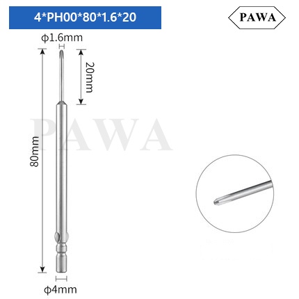 H4 4mm Phillips Screwdriver Bit (PH00/PH0/PH1/PH2) | Shopee Malaysia