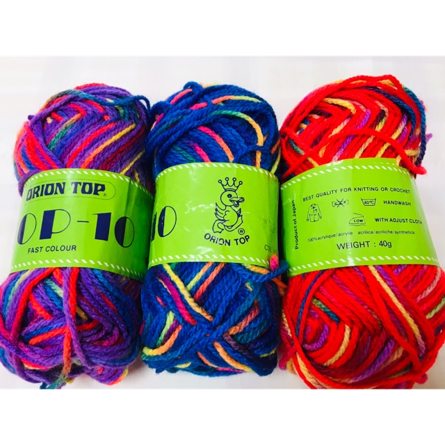 Rainbow Colour Knitting Yarn Benang Kait(Clearance Stock) | Shopee Malaysia