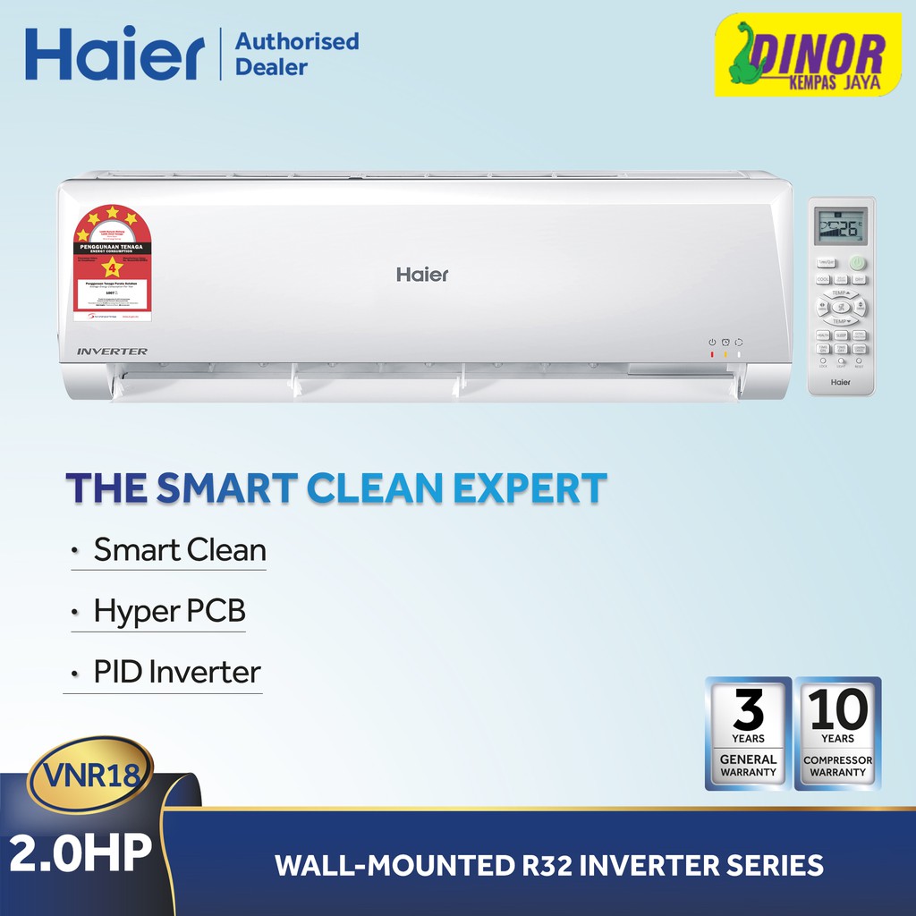 Haier R32 Inverter Smart Clean 2.0hp Air Cond Air Conditioner HSU ...