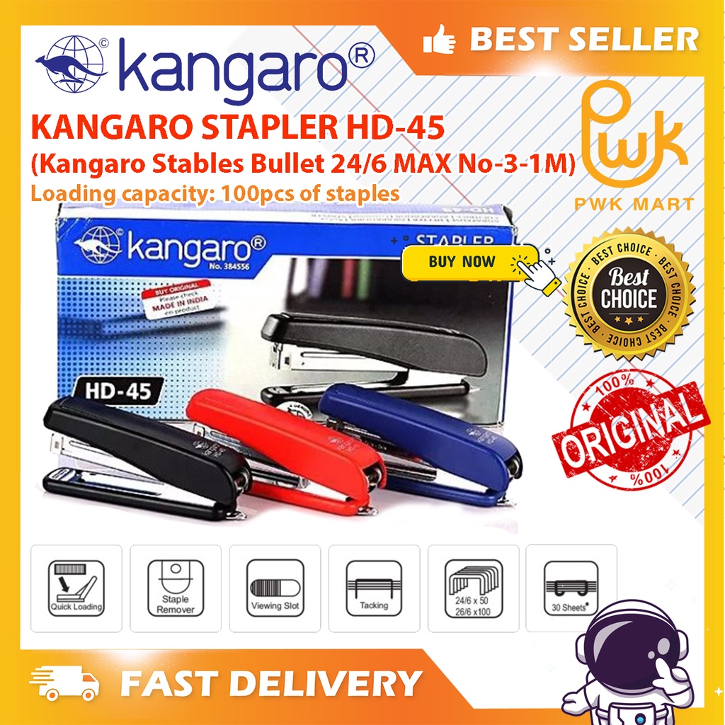 KANGARO STAPLER HD-45 (Kangaro Stables Bullet 24/6 /MAX No-3-1M)🔥 ...