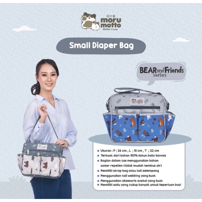 Small Multi Pocket Baby Bag Bear and Friends Series MMT7003 / Morumotto MMT7003 | Shopee Malaysia