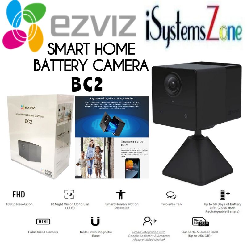EZVIZ BC2 Wi-Fi Smart Home Battery Camera | Shopee Malaysia