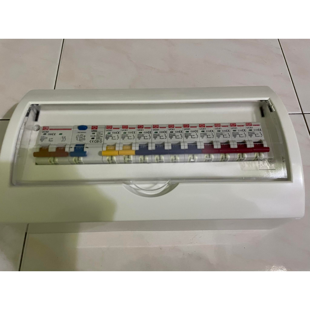 CONSUMER BOX 1 ROW 14.5 WAY MAIN ELECTRICAL BOX FULL SET ‖ MCB/ELCB ...