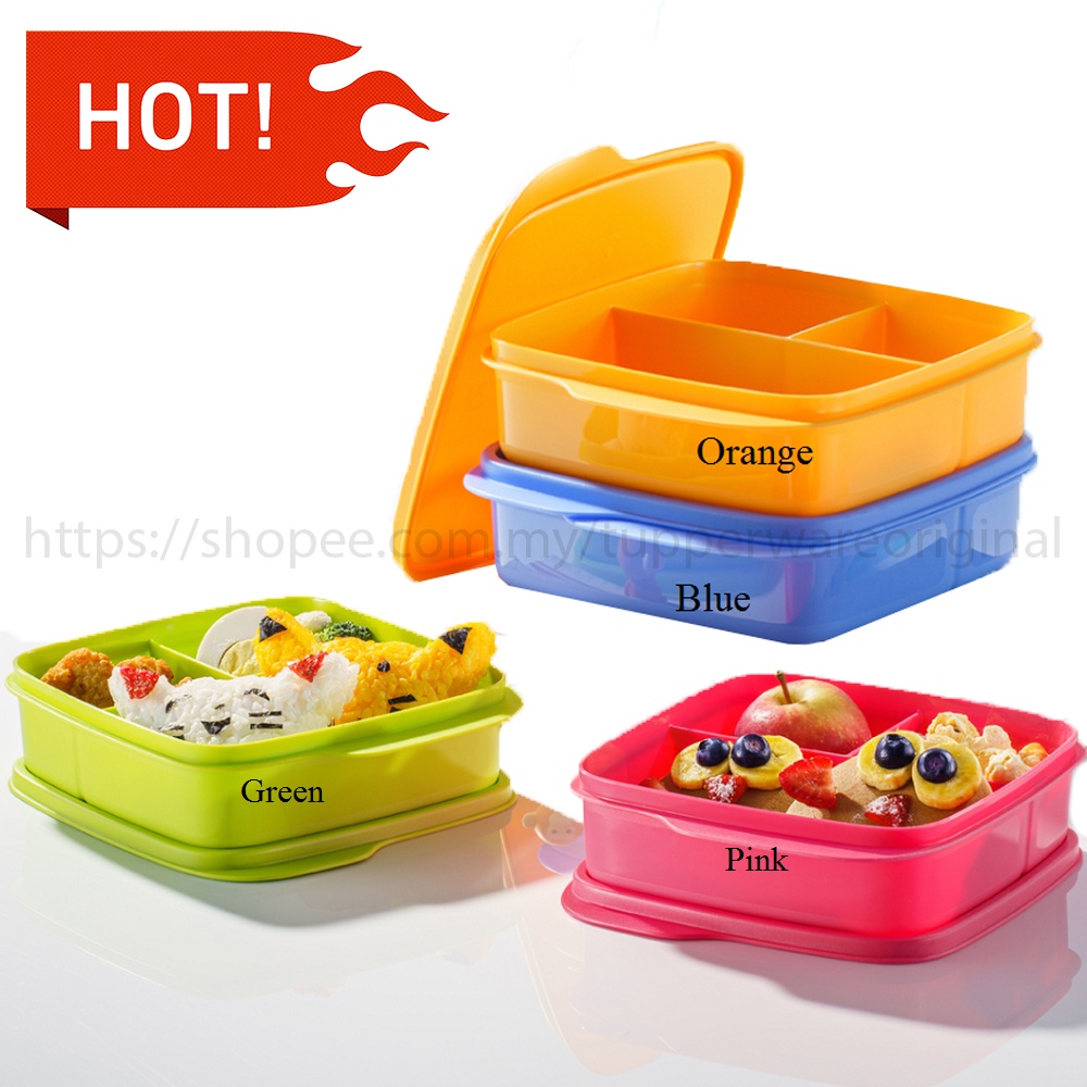 🔥HOT🔥 Tupperware LOLLITUP Kids / Bento Lunch Box 550ml | Shopee Malaysia