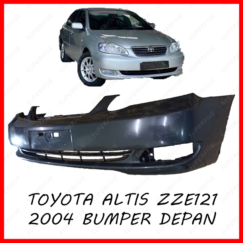 TOYOTA ALTIS ZZE121 (2004 - 2007) FRONT BUMPER / BUMPER DEPAN | Shopee ...