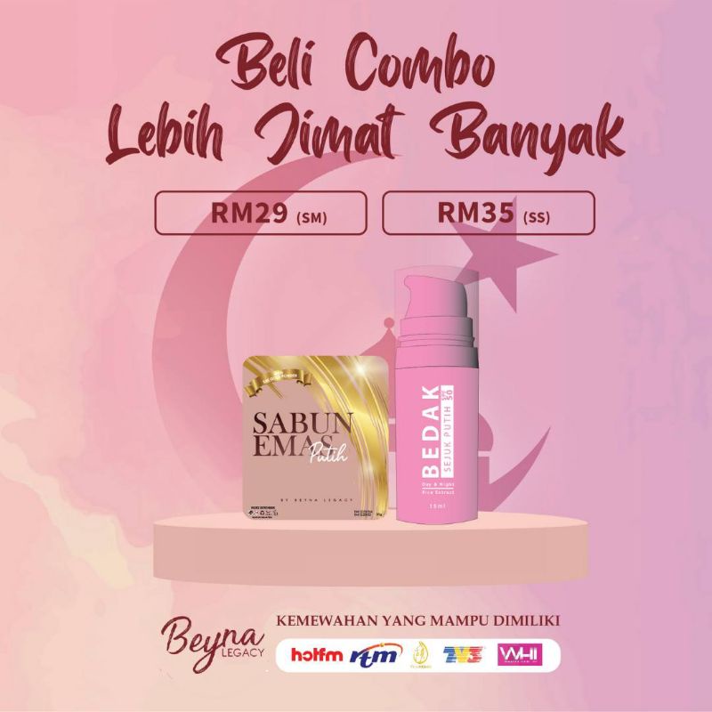 Beyna Legacy - Sabun Emas Putih + Bedak Sejuk Putih | Shopee Malaysia