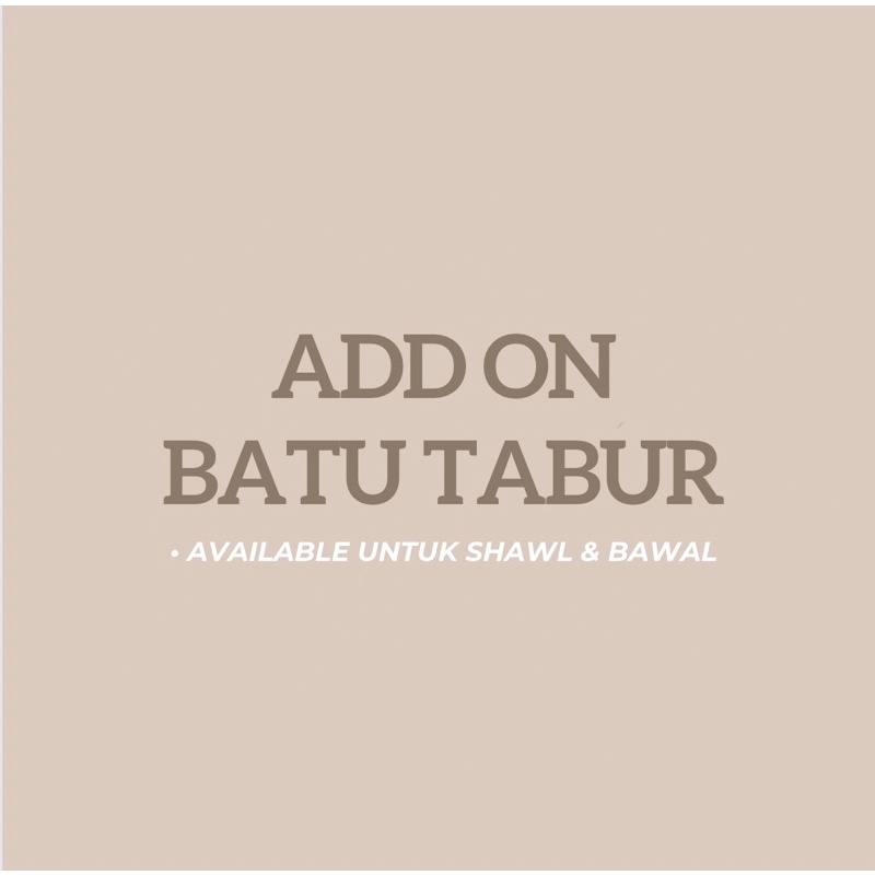 ADD ON BATU TABUR / DIAMOND | Shopee Malaysia