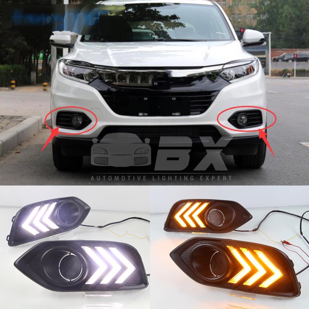 Honda Hrv 18-20 New --LED DRL Cover (Arrow Light Bar Design) | Shopee ...