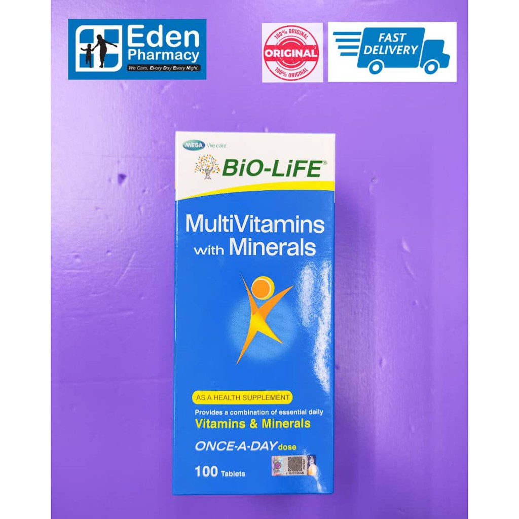 BioLife Bio Life Bio-Life MultiVitamins with Minerals ( 1 x 100's ...