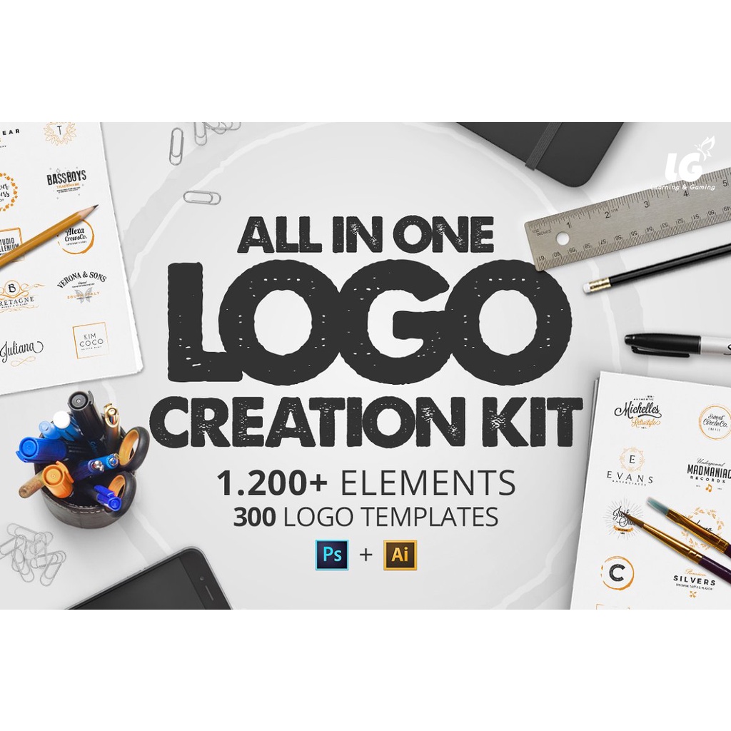 Logo Template The Professional Creators Kit Bundle Collection Free ...