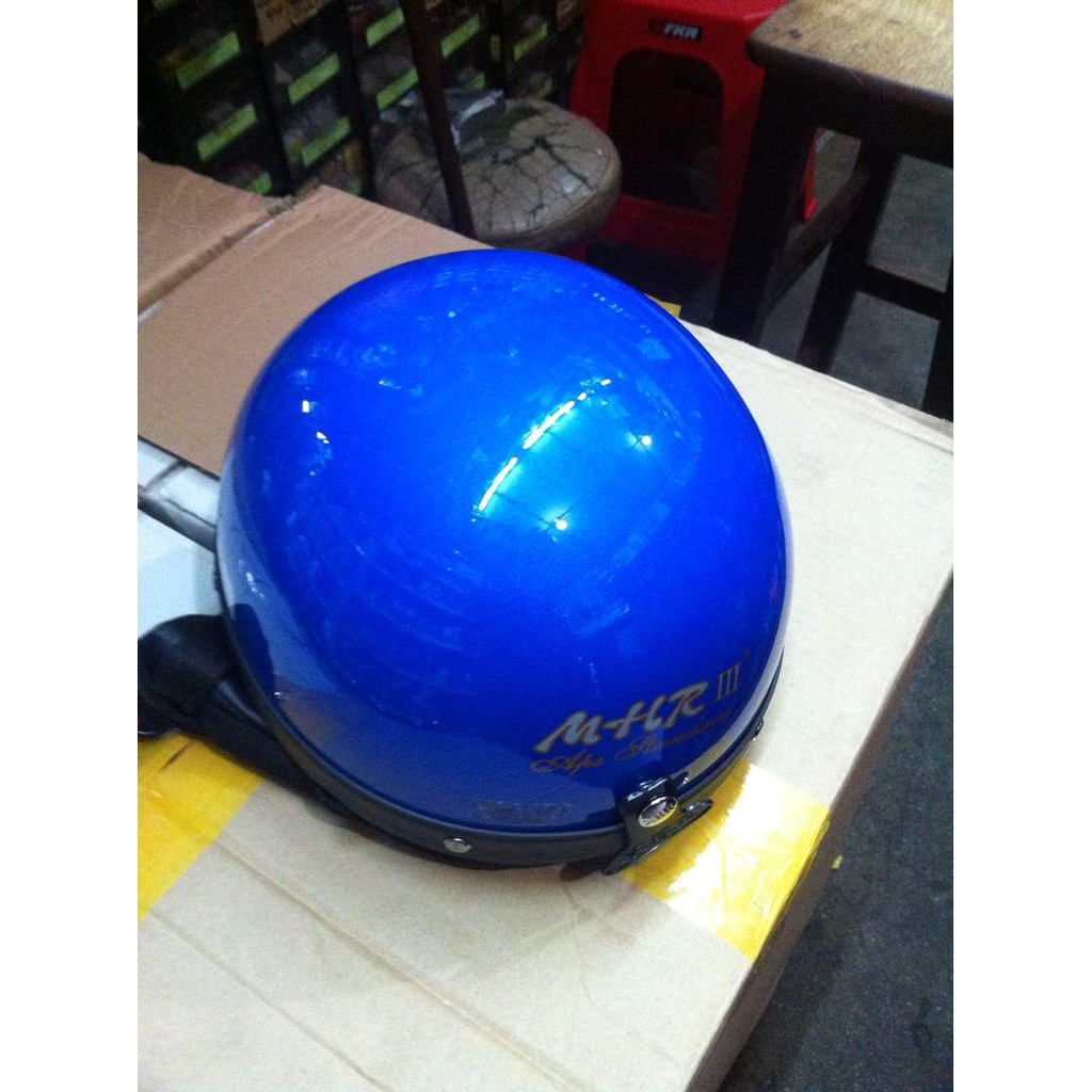 Helmet MHR / helmet separuh-(Blue Black)100%original/helmet kura ...