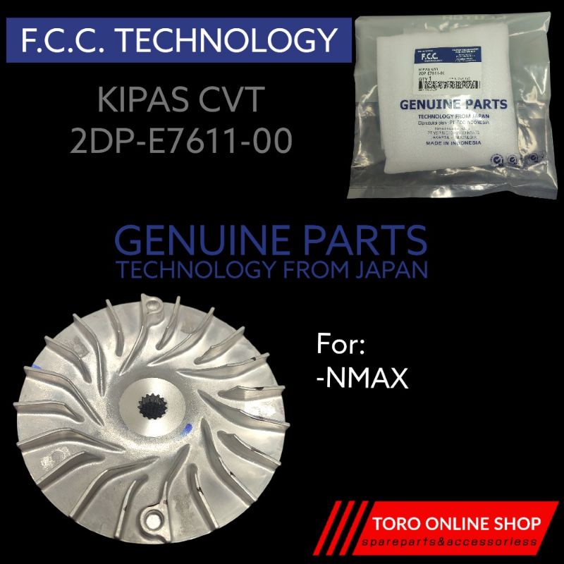 Original cvt nmax fan fcc japan technology fan pully face drive yamaha ...