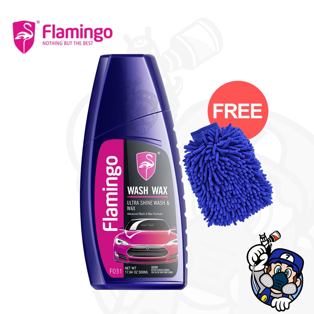 FLAMINGO Wash Wax(500ml) - Free Microfiber Wash Mitt (Limited Time ...