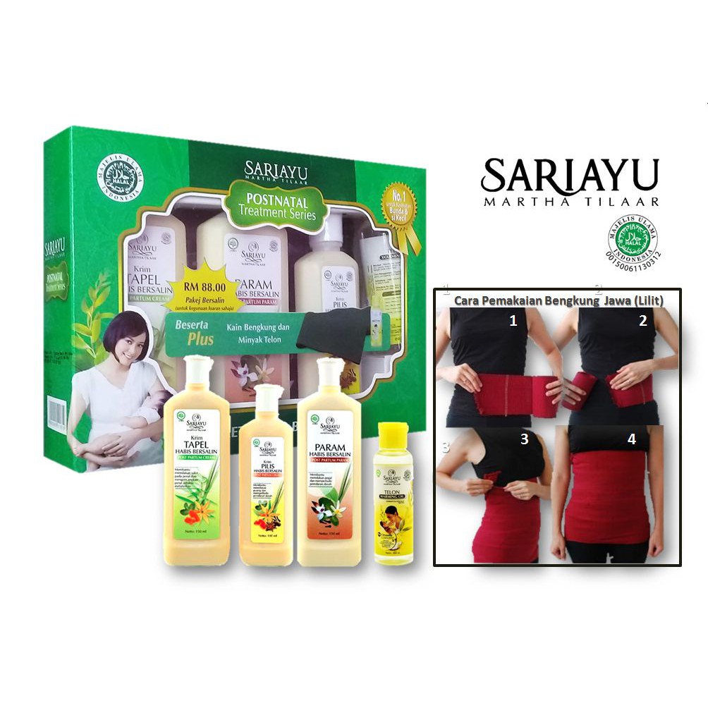 Sariayu Paket Set Habis Bersalin Beserta Kain Bengkung Lilit Jawa ...