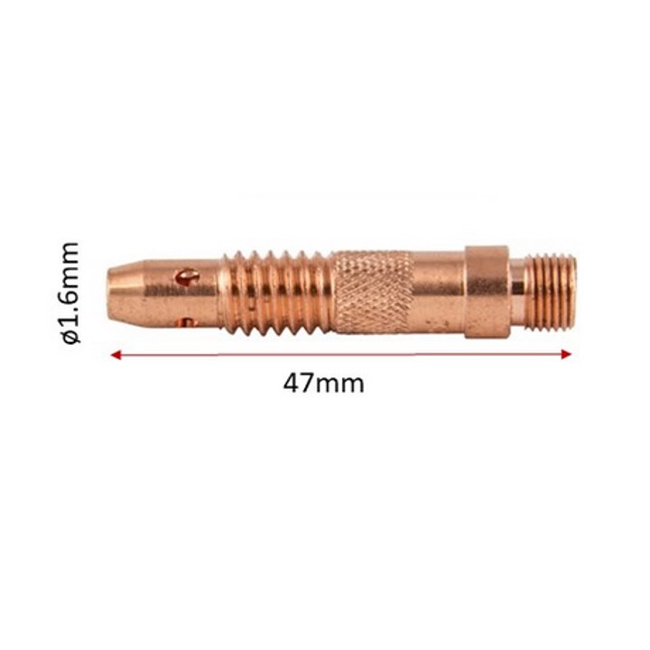 1.6mm & 2.4mm Collet Tip and Collet Body for TIG Welding Torch Kit WP17 ...