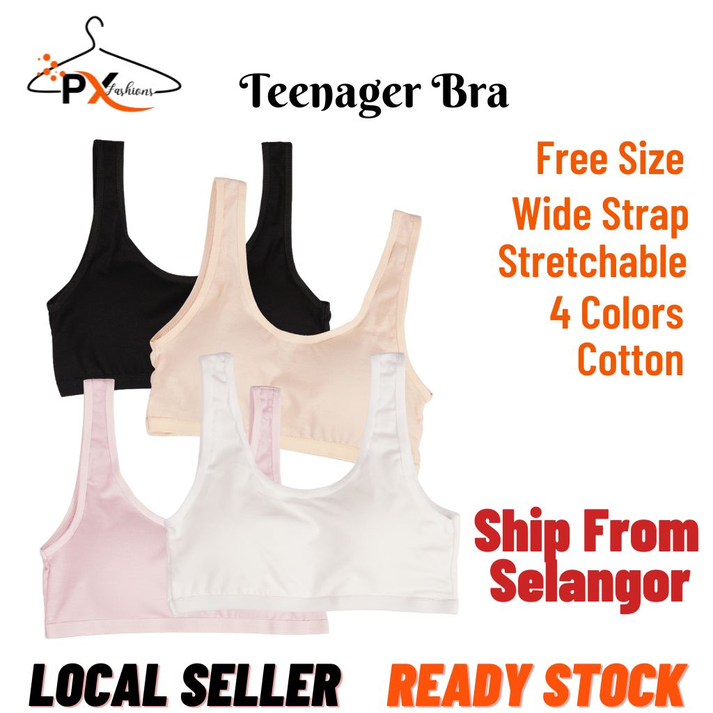 PX Bra Kanak Kanak Perempuan / Girls Bra Free Size / Tube Bra Kids ...