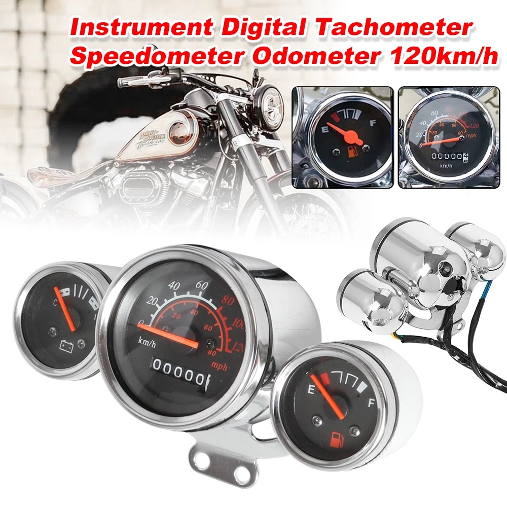 Motorcycle Instrument Digital Tachometer Speedometer Odometer Meter ...