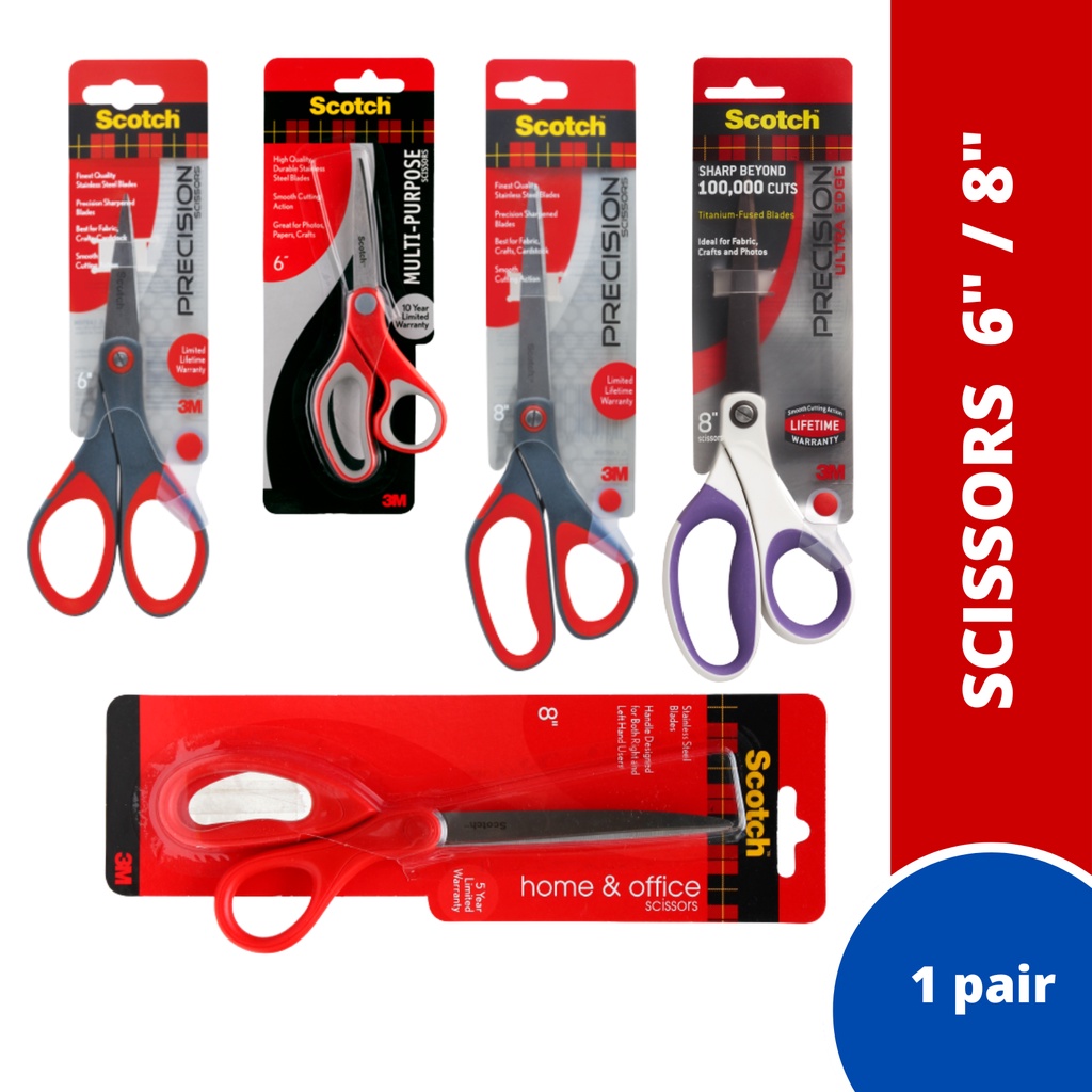 3M Scotch Scissors 6"/8" (1 pair) | Shopee Malaysia