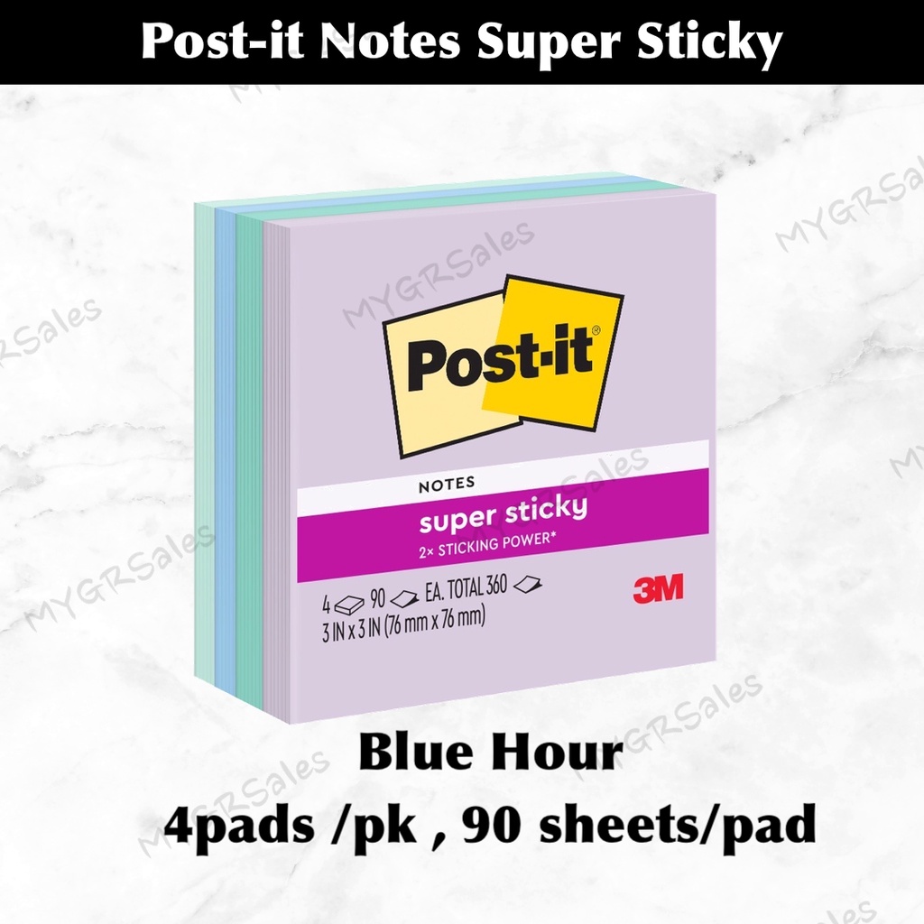 3M Post-it Sticky Notes (4/5 Colours per Cube) Original | Shopee Malaysia