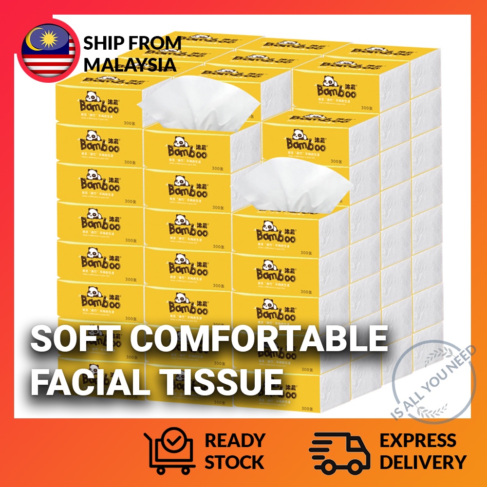 Bamboo Tissue Facial Tissue Tisu Paper Soft Comfortable Easy Carry Baby ...