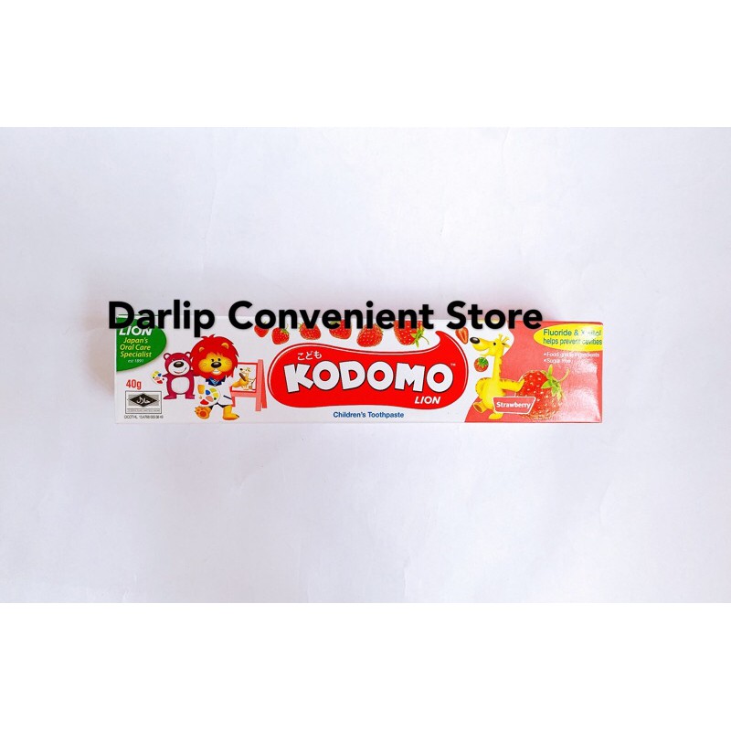 LION KODOMO Children Toothpaste Grape/Strawberry 40g | Shopee Malaysia