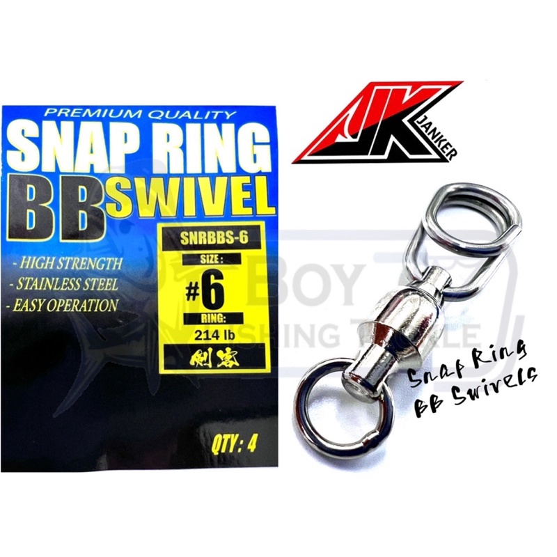 PIRATEZ STRIKE JK JANKER BB SWIVEL Snap Ring With Ball Bearing Swivel ...