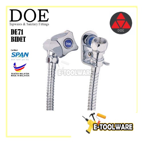 DOE DE71 Bidet C/W Arrowline Handle Set | Shopee Malaysia