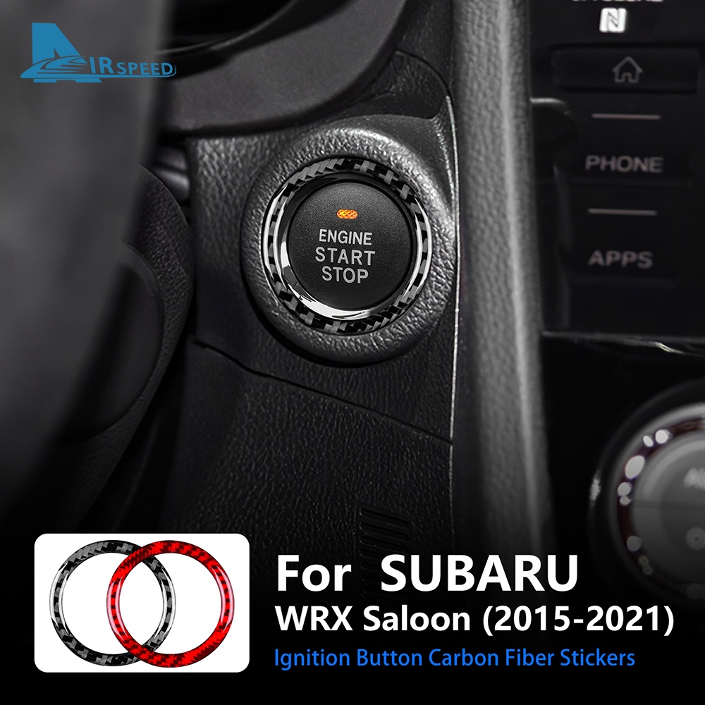 Carbon Fiber Car Engine Start Button Sticker Interior for Subaru WRX ...
