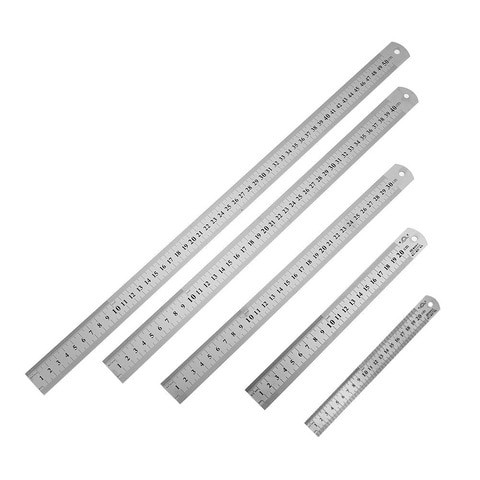 MKR Stainless Steel Double Sided Ruler 10cm / 15cm / 20cm / 30cm / 50cm ...