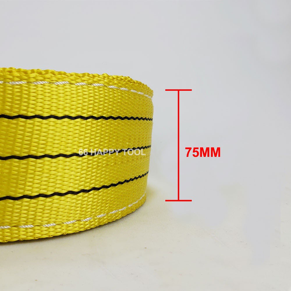 Webbing Lifting Sling Belt 3 Tons (75mm) 3m 4m 5m 6m 8m Heavy Duty Double Loop Eye Industrial ...