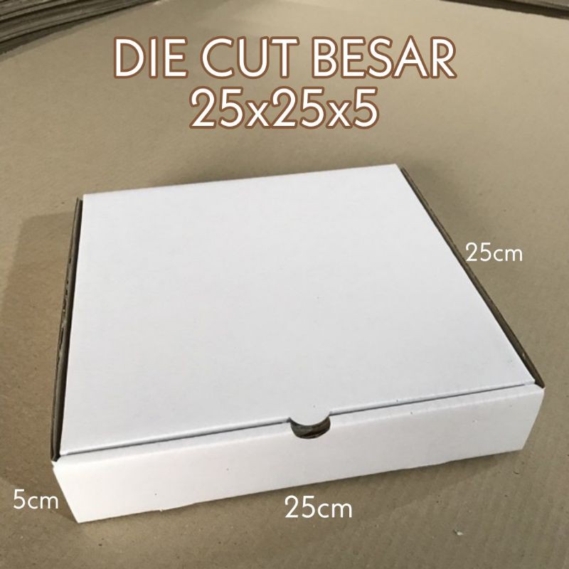 PUTIH 25x25x5 cardboard boxes hamper boxes packing white cardboard ...