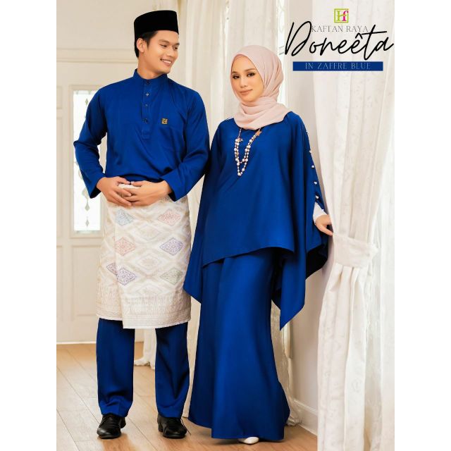 Baju Raya sedondon suami isteri😍 doneeta kaftan Dan farran baju melayu ...