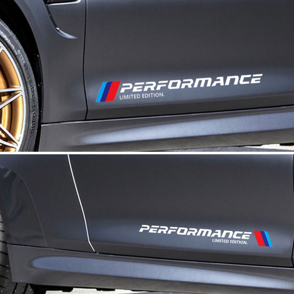 A Pair Of Bmw Performance Stickers Limited Edition Side Body Cutting ...