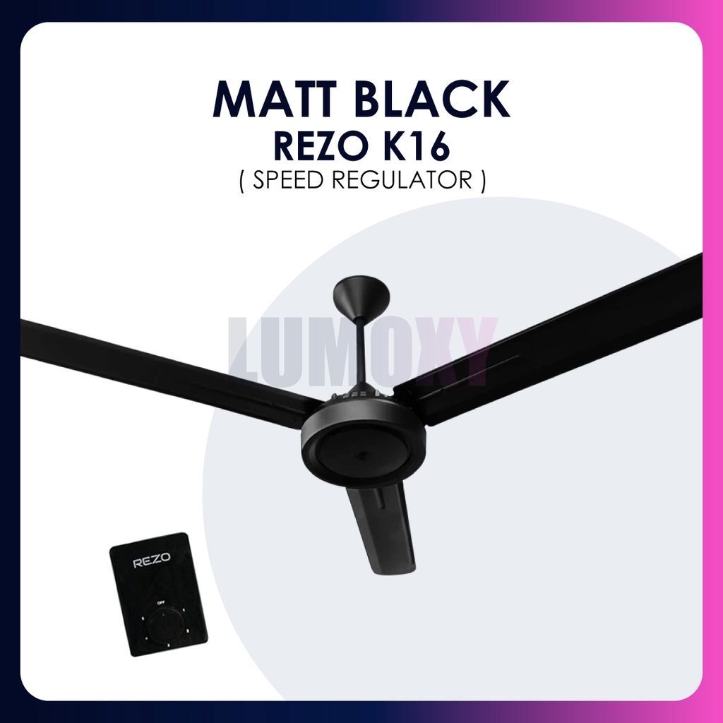 LMY_ SIRIM REZO Fan VENTUS MY56 Ceiling 56" AC Motor Remote Control 5 ...