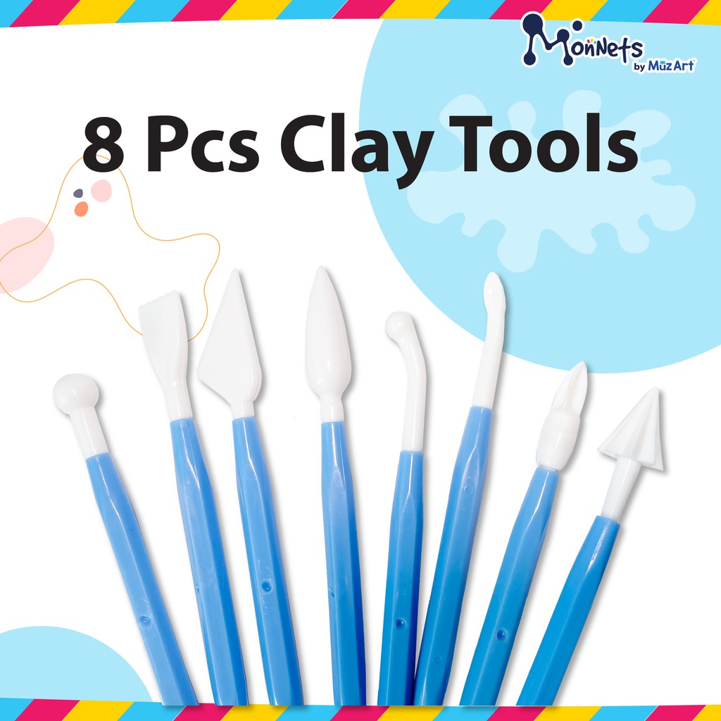 8pcs Clay Modeling Tools Set 🔥 READY STOCK 🔥 | Shopee Malaysia