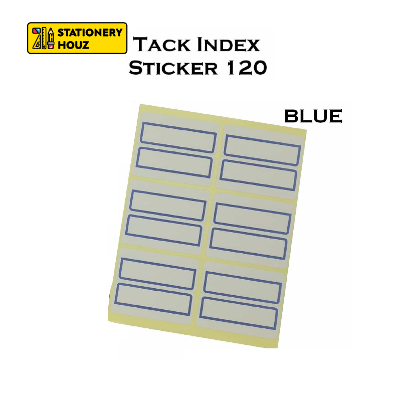 Stationery Houz Tack Index Sticker/ Red & Blue/ Powerline 120, 180, 240 ...