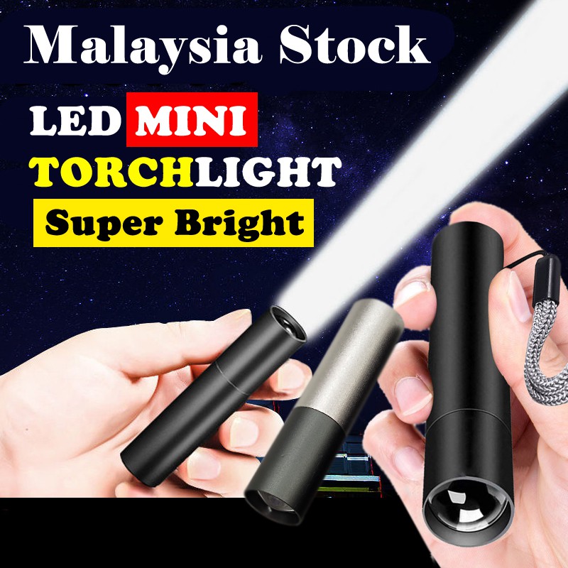 Super Bright Mini LED Torch Light Mini Rechargeable LED Flashlight ZOOM ...