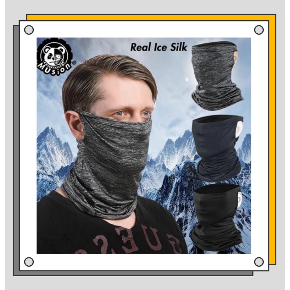 UV Protection Head Scarf Face Mask Rider Ice Silk Cooling Face Scarf ...