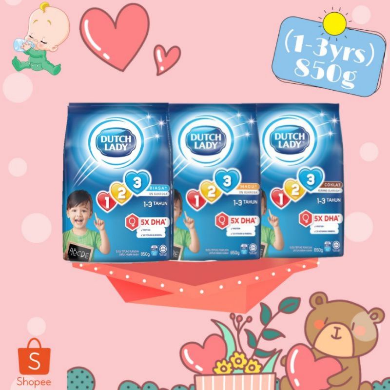 DUTCH LADY® 123-850g（Biasa/Madu/Coklat）】 | Shopee Malaysia