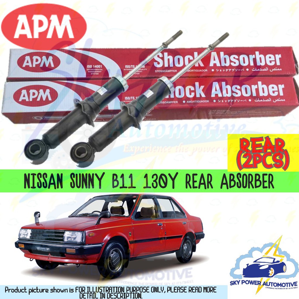 NISSAN SUNNY B11 130Y APM SHOCK ABSORBER (REAR 2PCS) | Shopee Malaysia