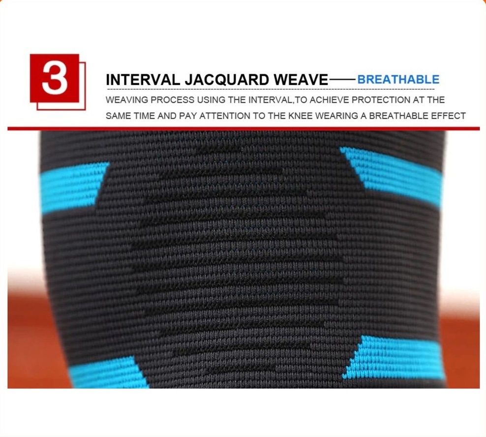 1PCS Anti Slip Elastic Compression Sleeve Knee Guard Knee Brace Knee ...