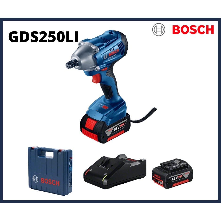 Bosch 18V Cordless Impact Wrench GDS 250-LI | Shopee Malaysia