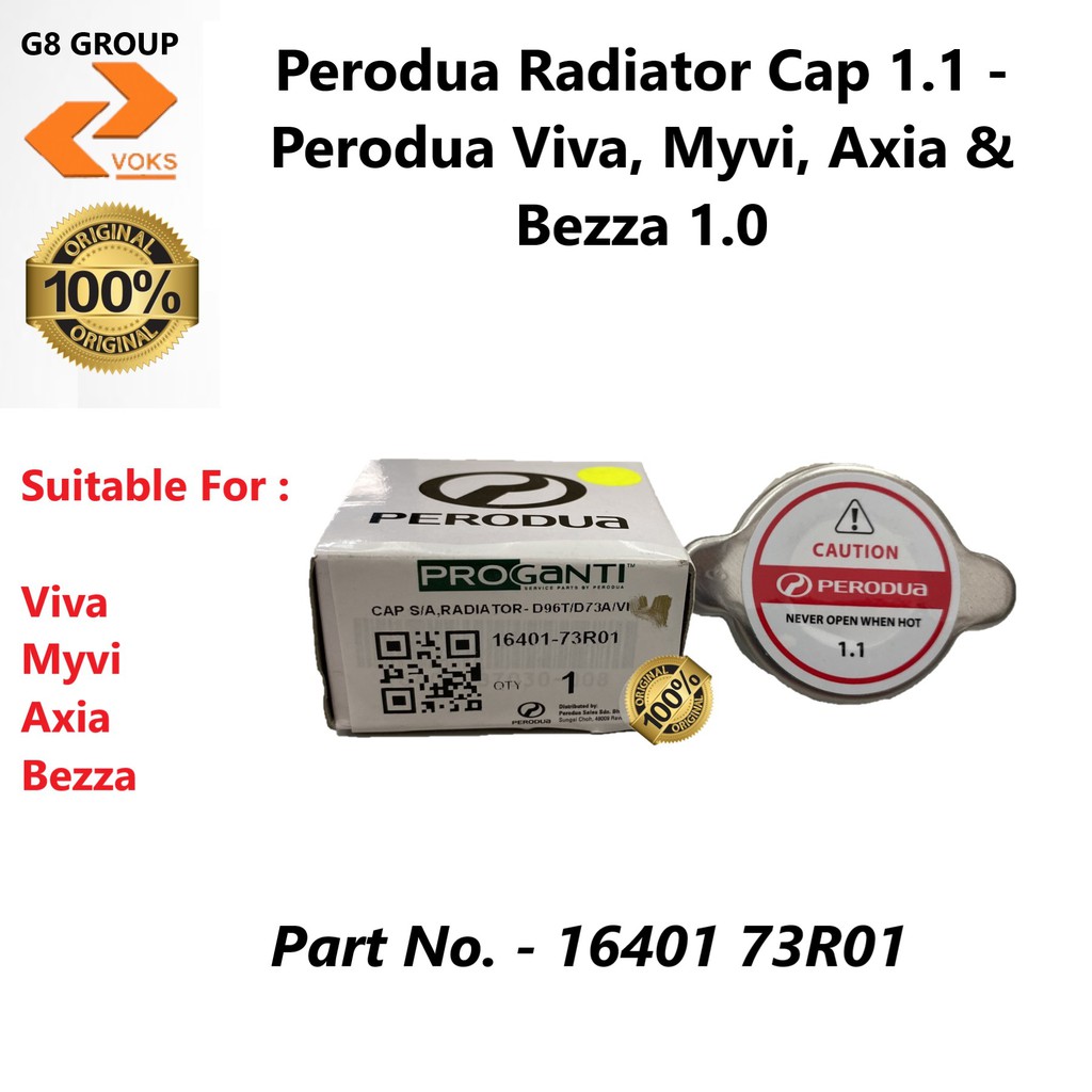Perodua Radiator Cap 1.1 - Perodua Viva, Axia, Myvi & Bezza 1.0 ( 16401 ...