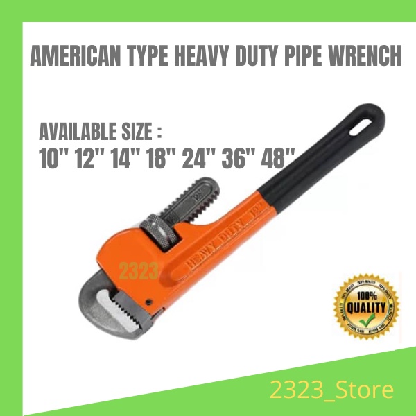 10" / 12" / 14" HEAVY DUTY ADJUSTABLE PIPE WRENCH PLUMBER SPANNER ...