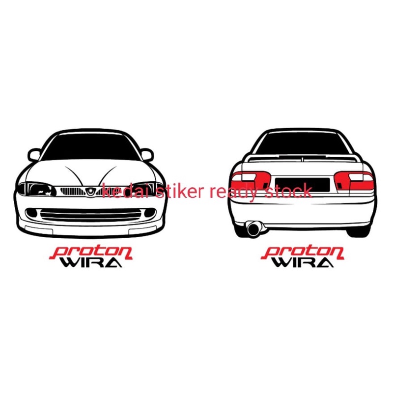 proton wira stiker potong | Shopee Malaysia