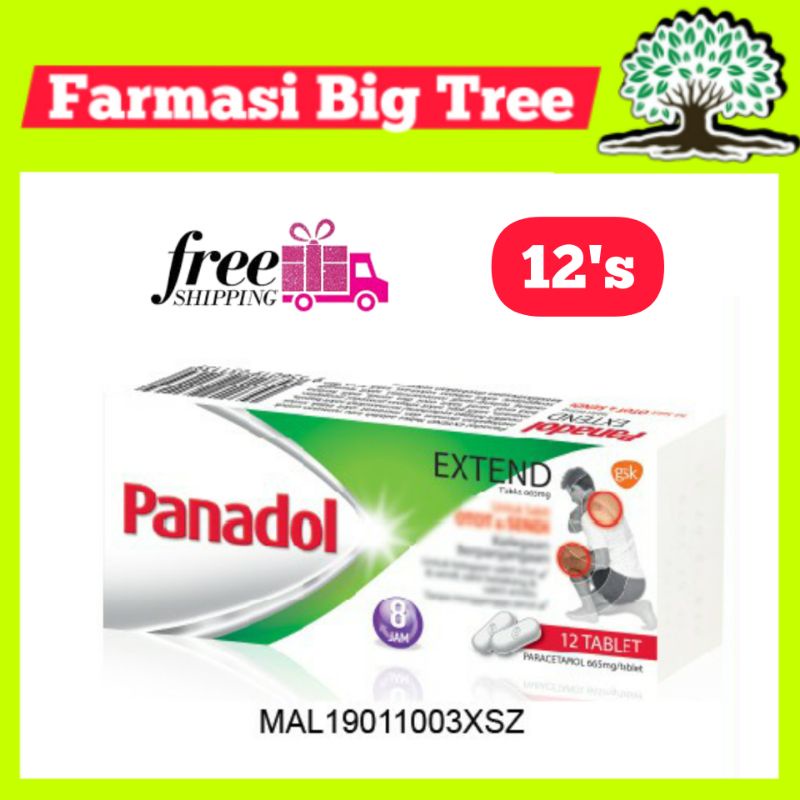 Panadol Extend for Muscle and Joint Pain Relief (12's)- 2 strip (NO BOX ...