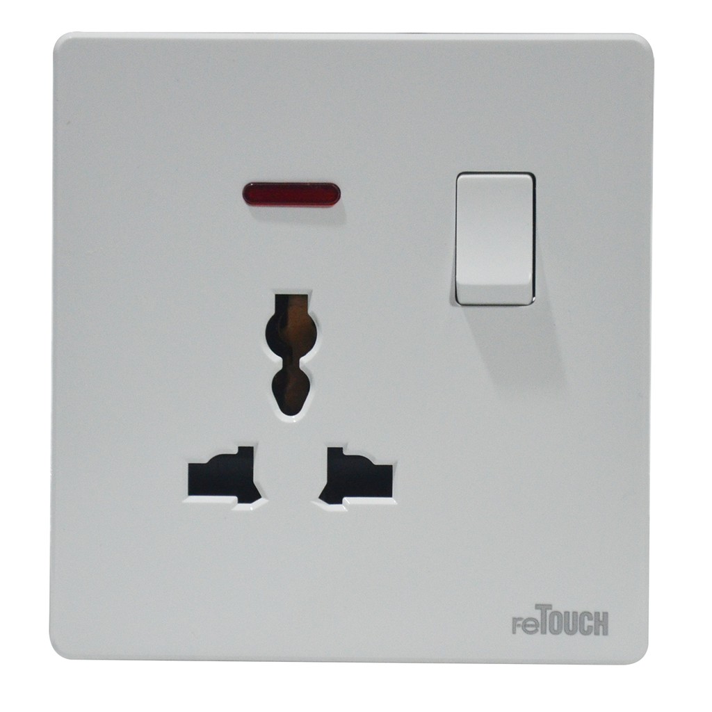 reTouch Ultra Rimless (Ultra 13A Multiple Switch Socket C/W Neon ...
